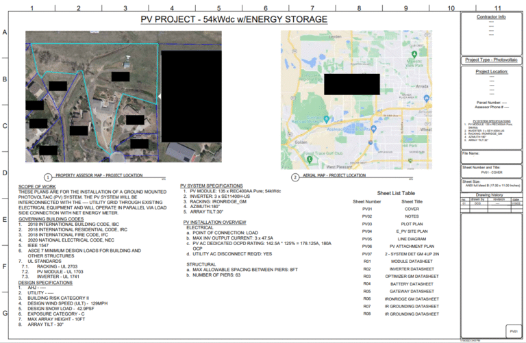 Sample Solar PV Plan Sets – rProcess Designs