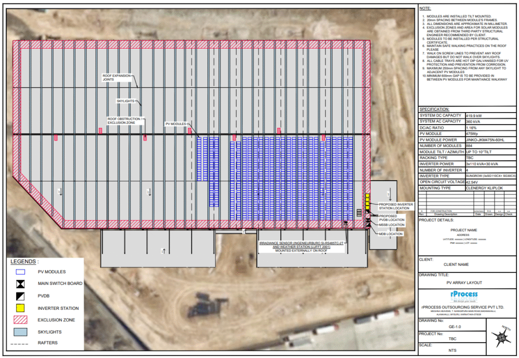 Sample Solar PV Plan Sets – rProcess Designs